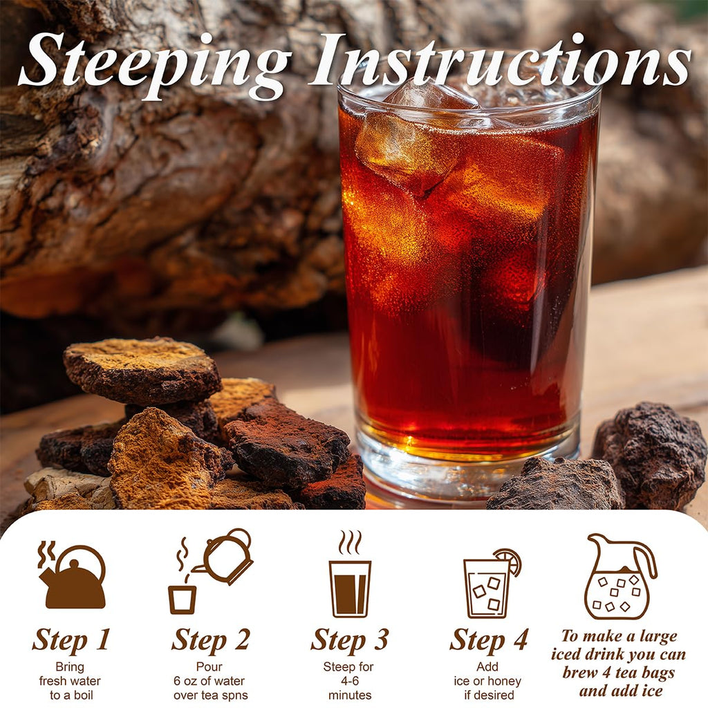 WT WEETEE adaptogen chaga tea bags