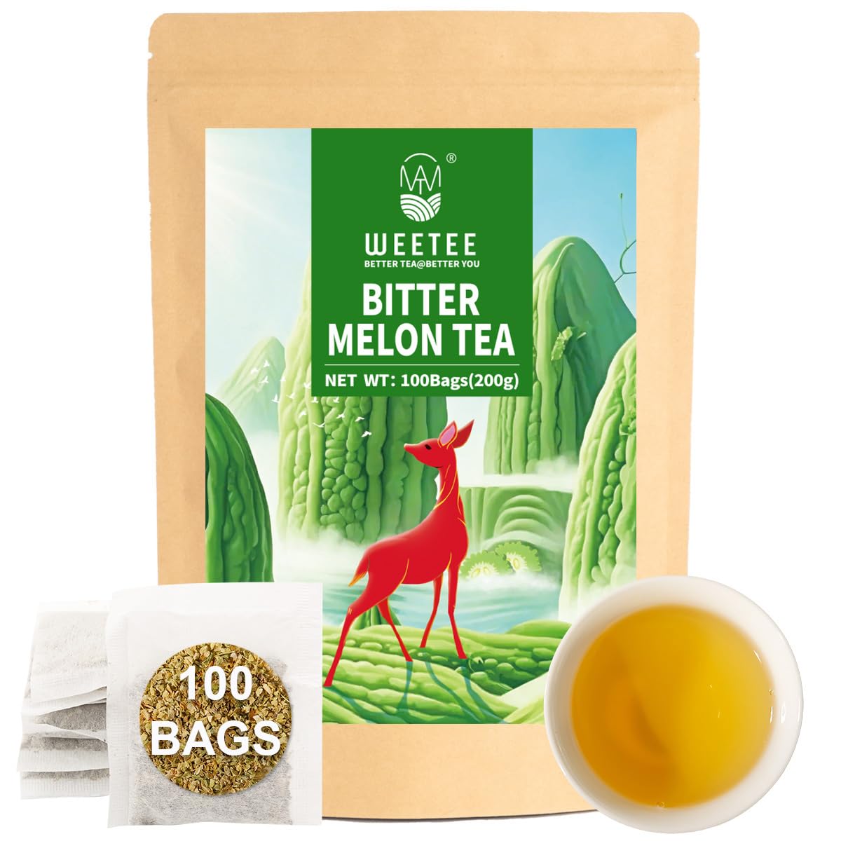 WT WEETEE bitter melon tea bags