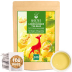 WT WEETEE lemon ginger tea bags