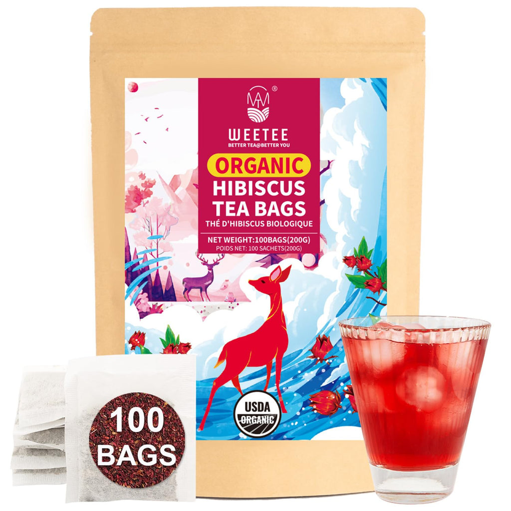 WT WEETEE organic hibiscus tea bags