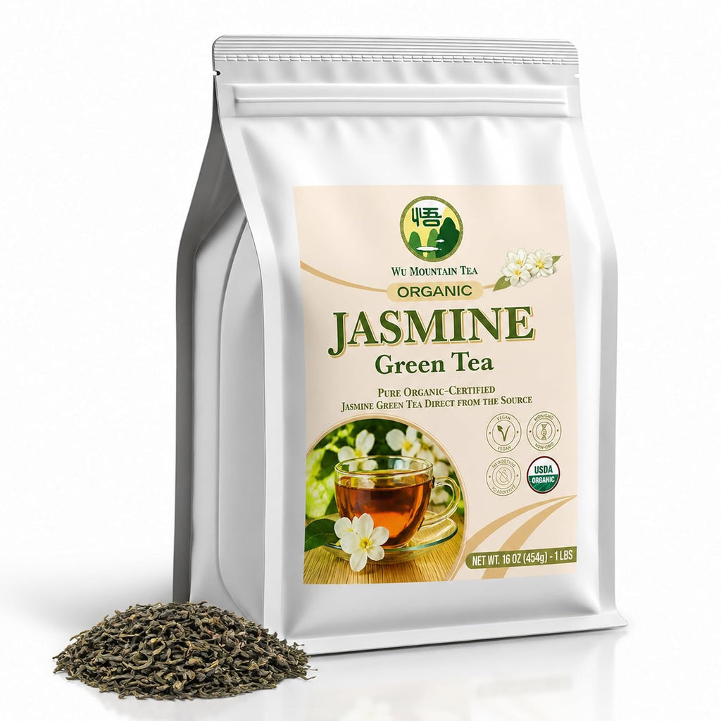 Wu Mountain Tea organic jasmine green tea