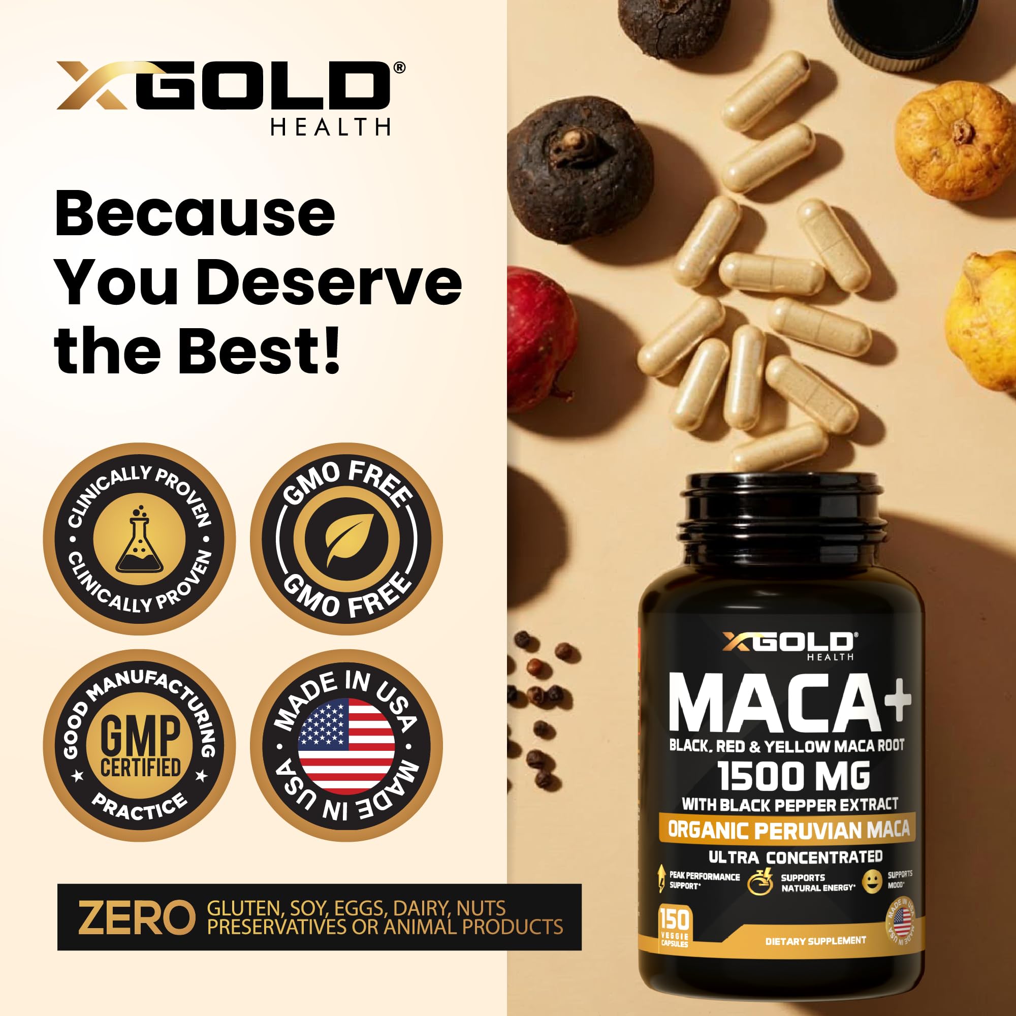 X Gold Health maca for performance