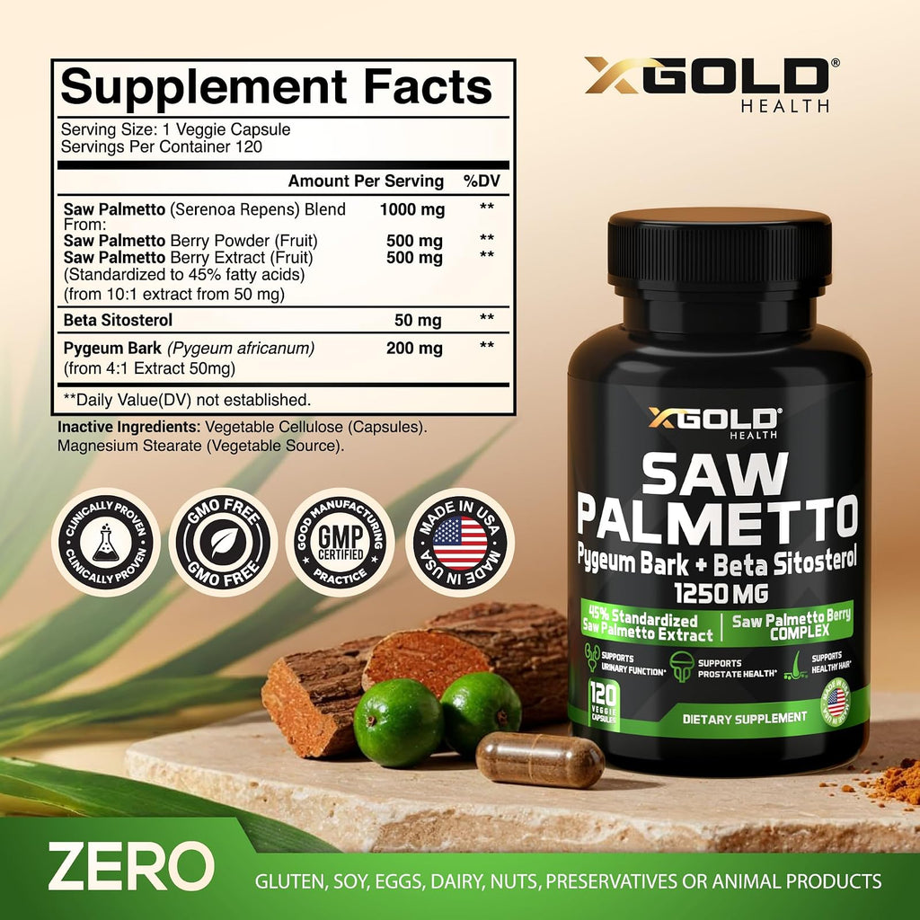 X Gold Health saw palmetto benefits