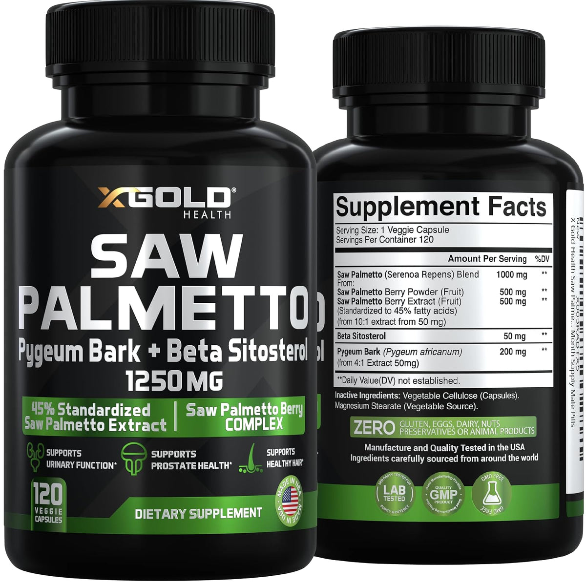 X Gold Health saw palmetto complex