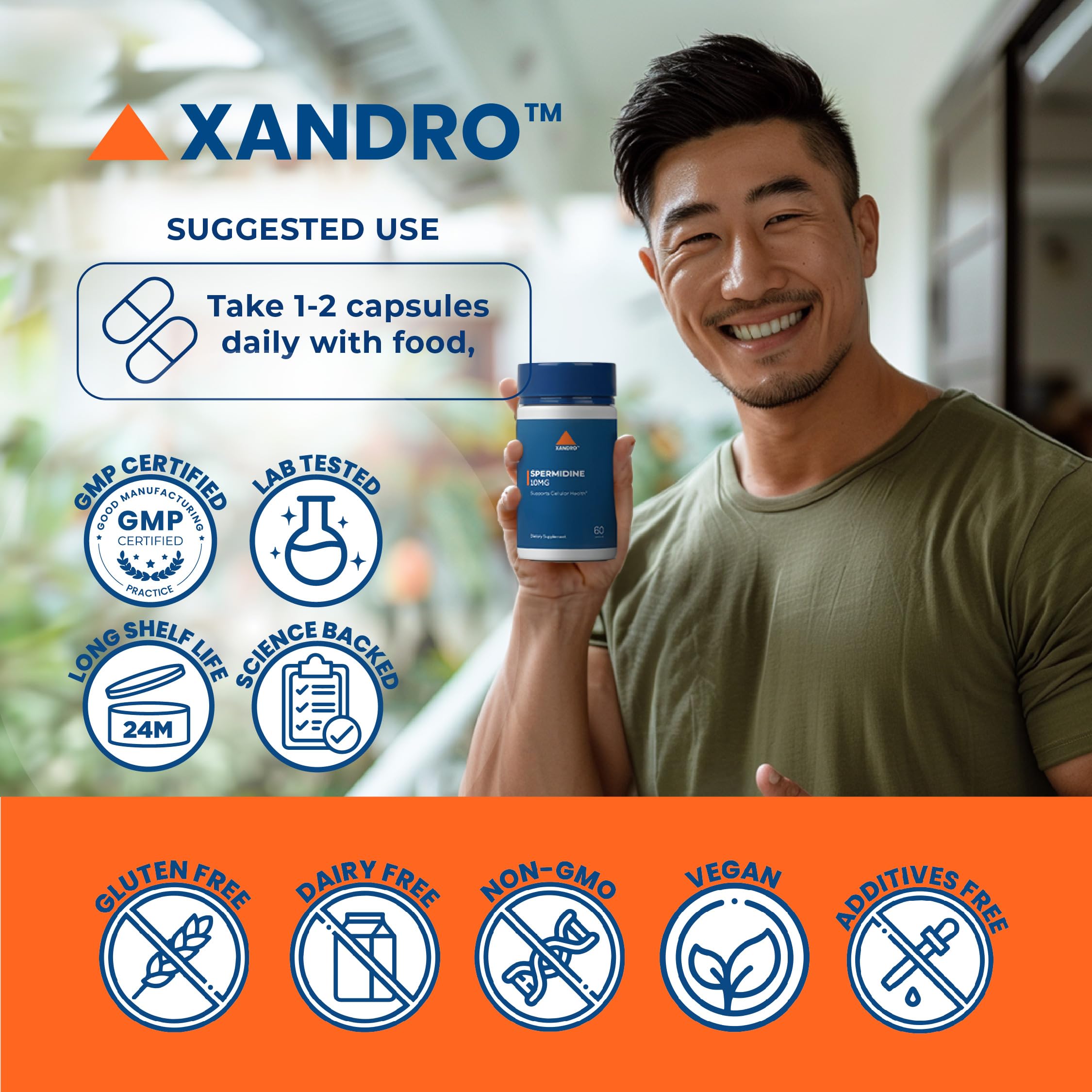 XANDRO Spermidine 10 mg benefits