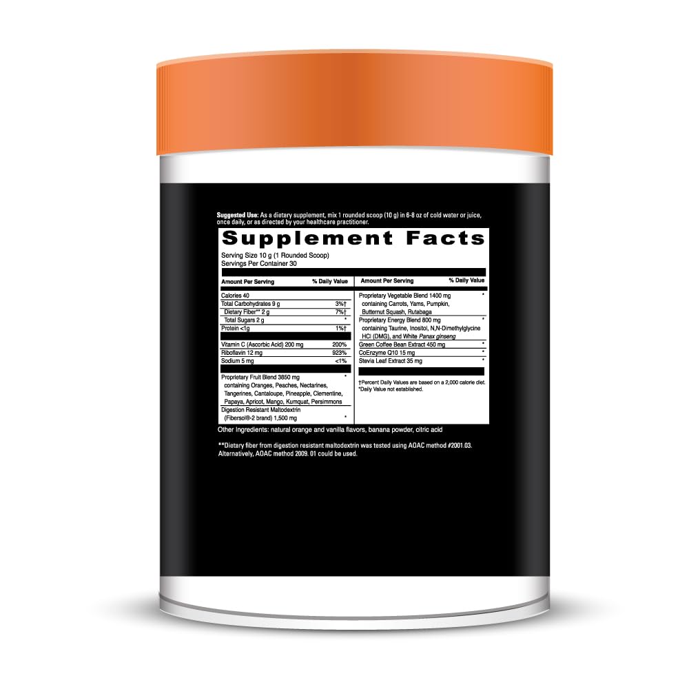 Xcel Orange mineral blend for energy