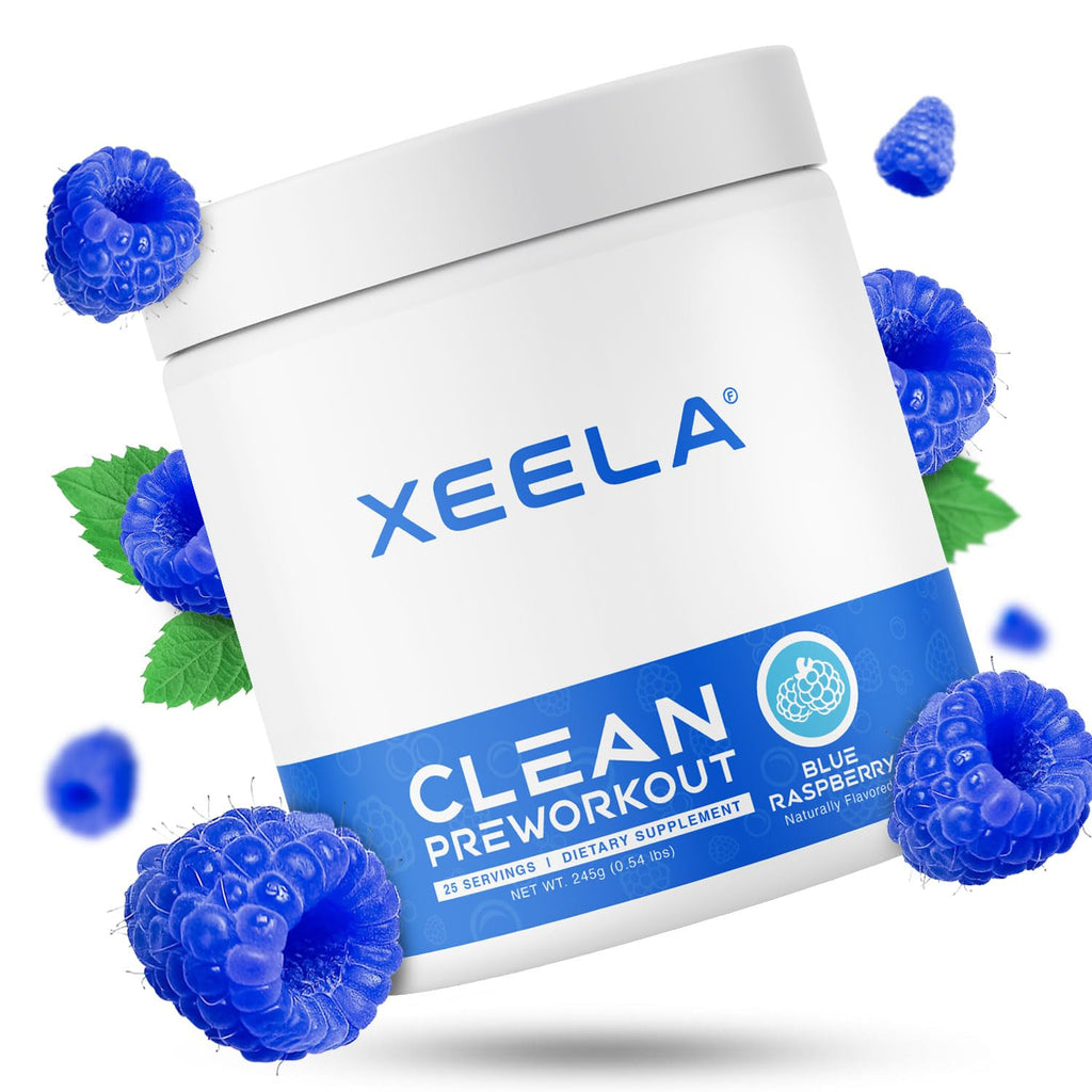 XEELA pre-workout powder for energy