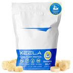 XEELA vegan protein powder banana split