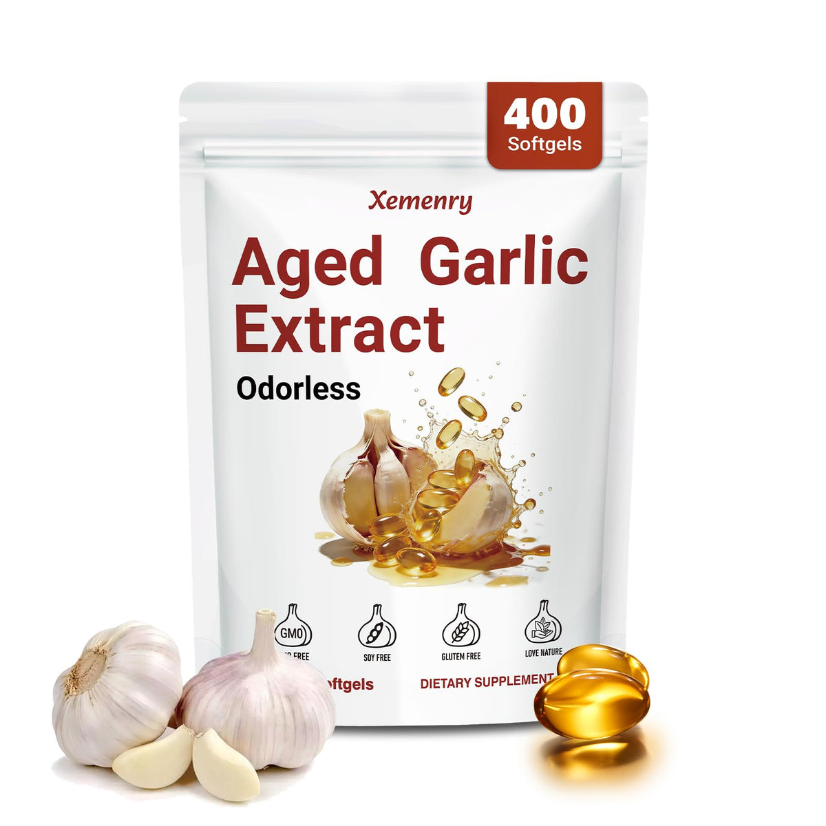 Xemenry aged garlic extract capsules
