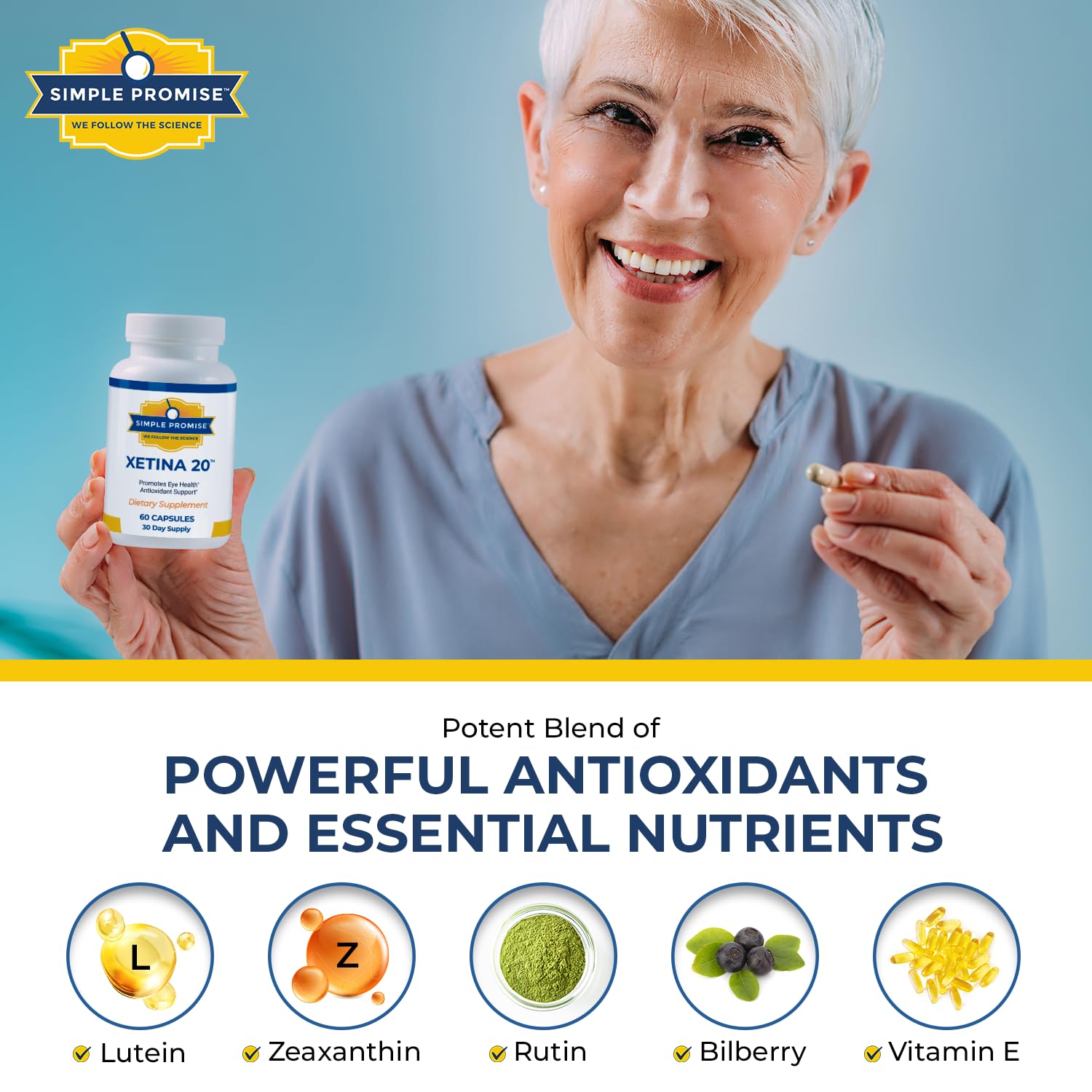 Xetina 20 mg Lutein for vision support