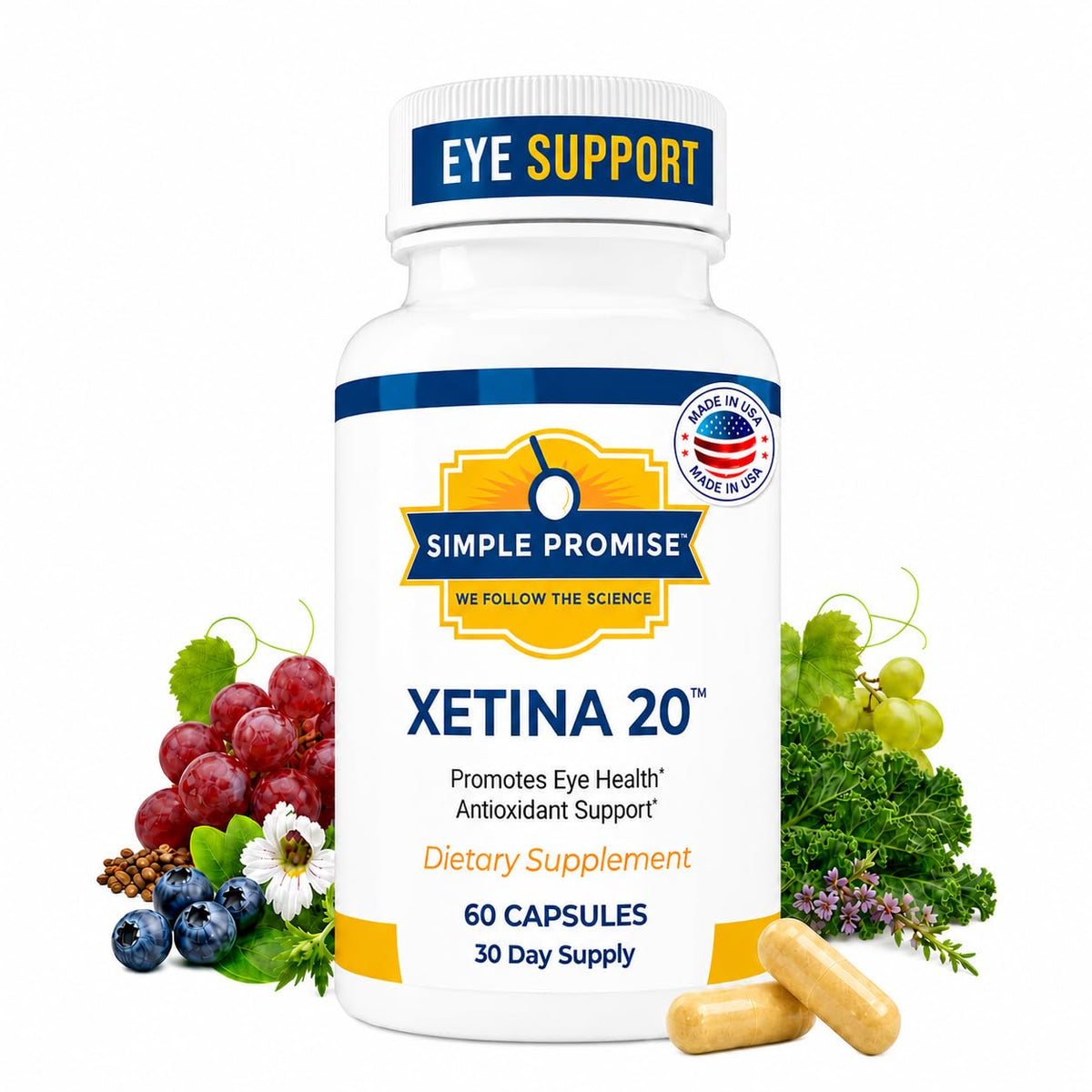 Xetina Lutein capsules for eye health
