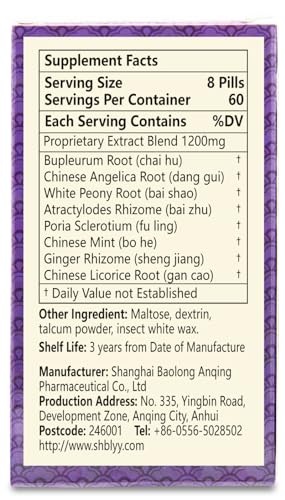 Xiao-Yao Wan herbal teapills for vitality