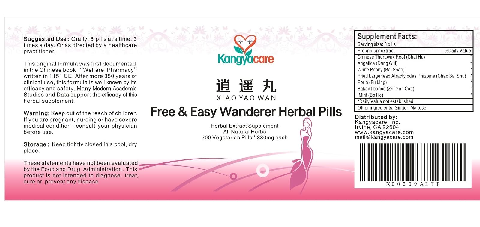 Xiao Yao Wan stress relief herbal pills