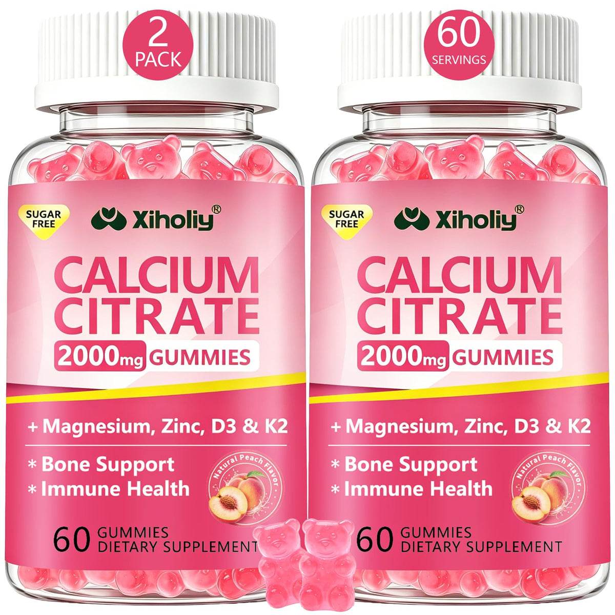 XIHOLIY calcium citrate gummies for bone health