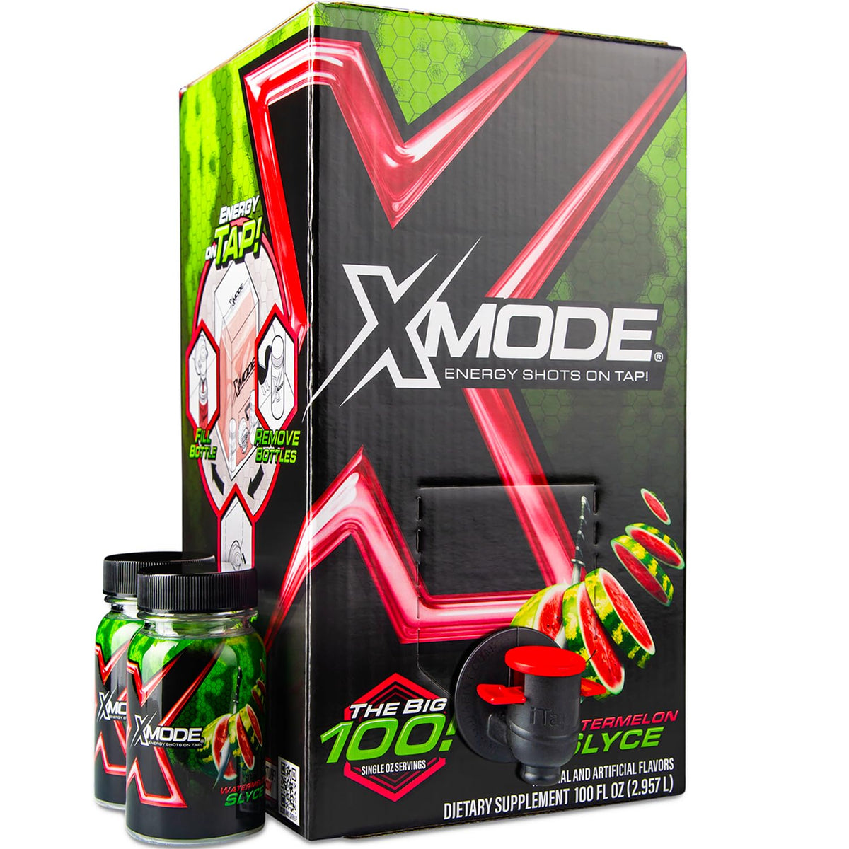 XMODE Energy Shots vitamin B12 dispenser