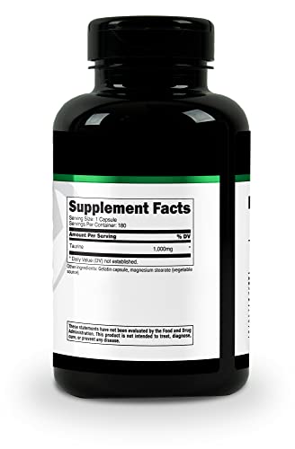 XPI Taurine 180 caps for long-lasting supply