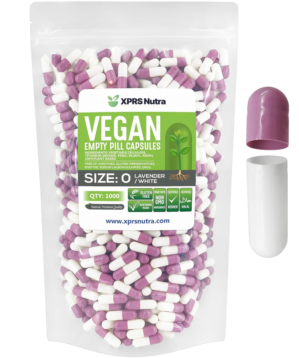 XPRS Nutra empty capsules for multivitamins