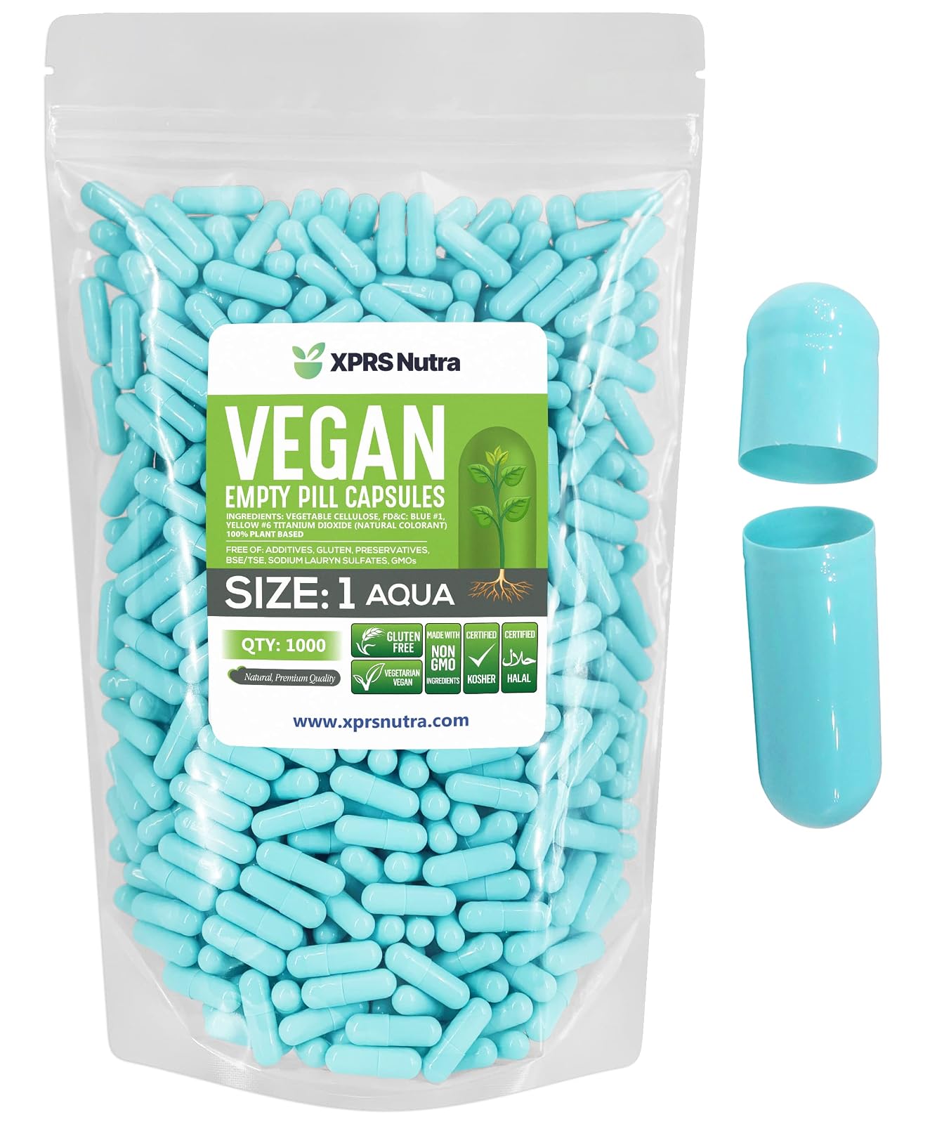XPRS Nutra empty capsules for multivitamins