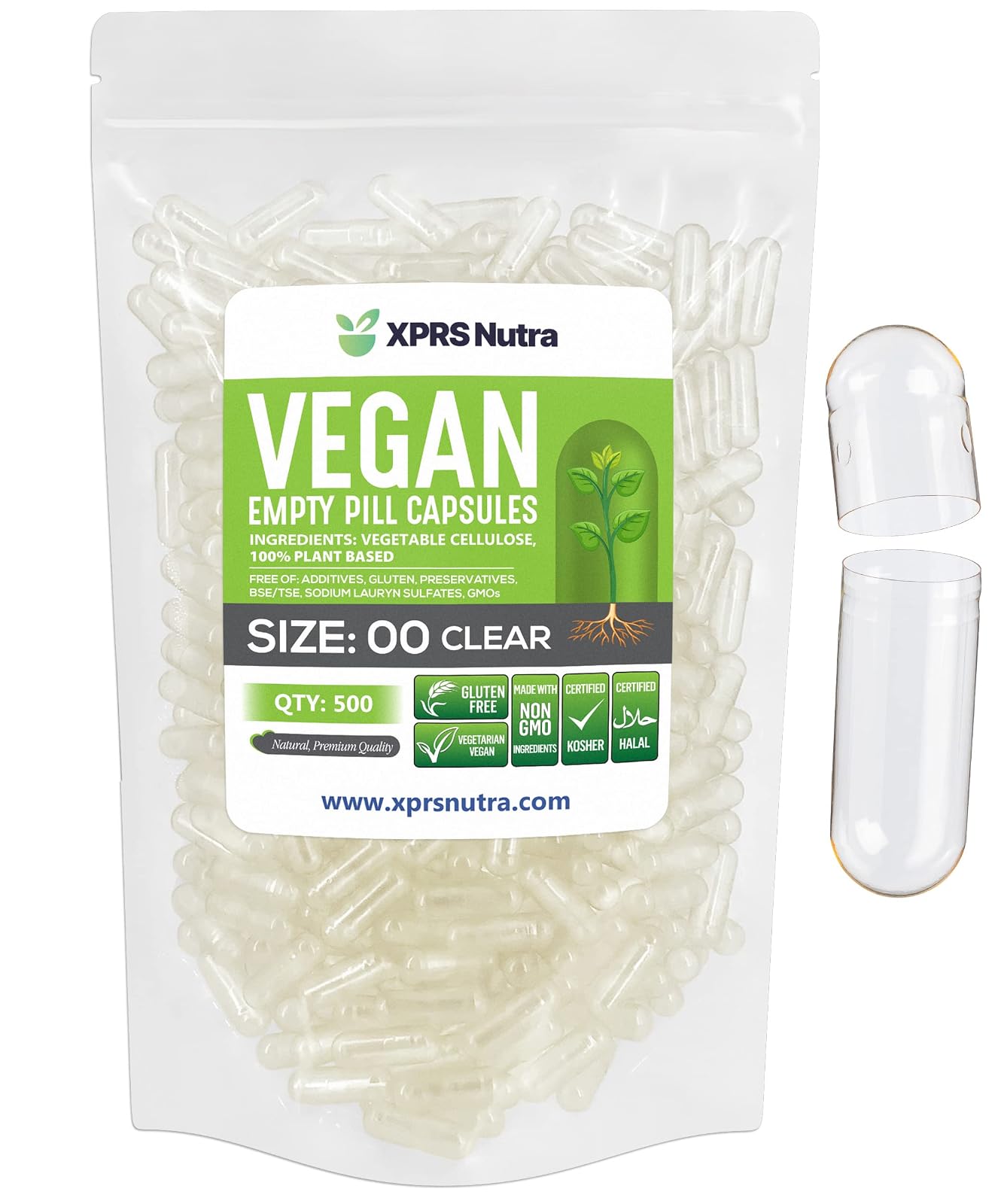 XPRS Nutra empty capsules for multivitamins