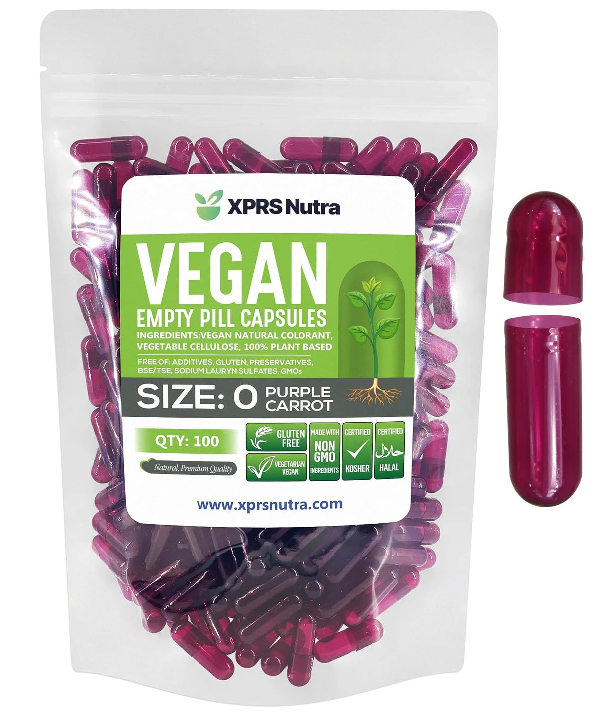 XPRS Nutra empty capsules for supplements