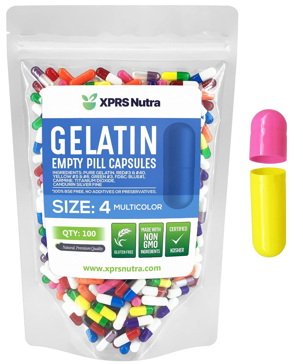 XPRS Nutra empty capsules for vitamins