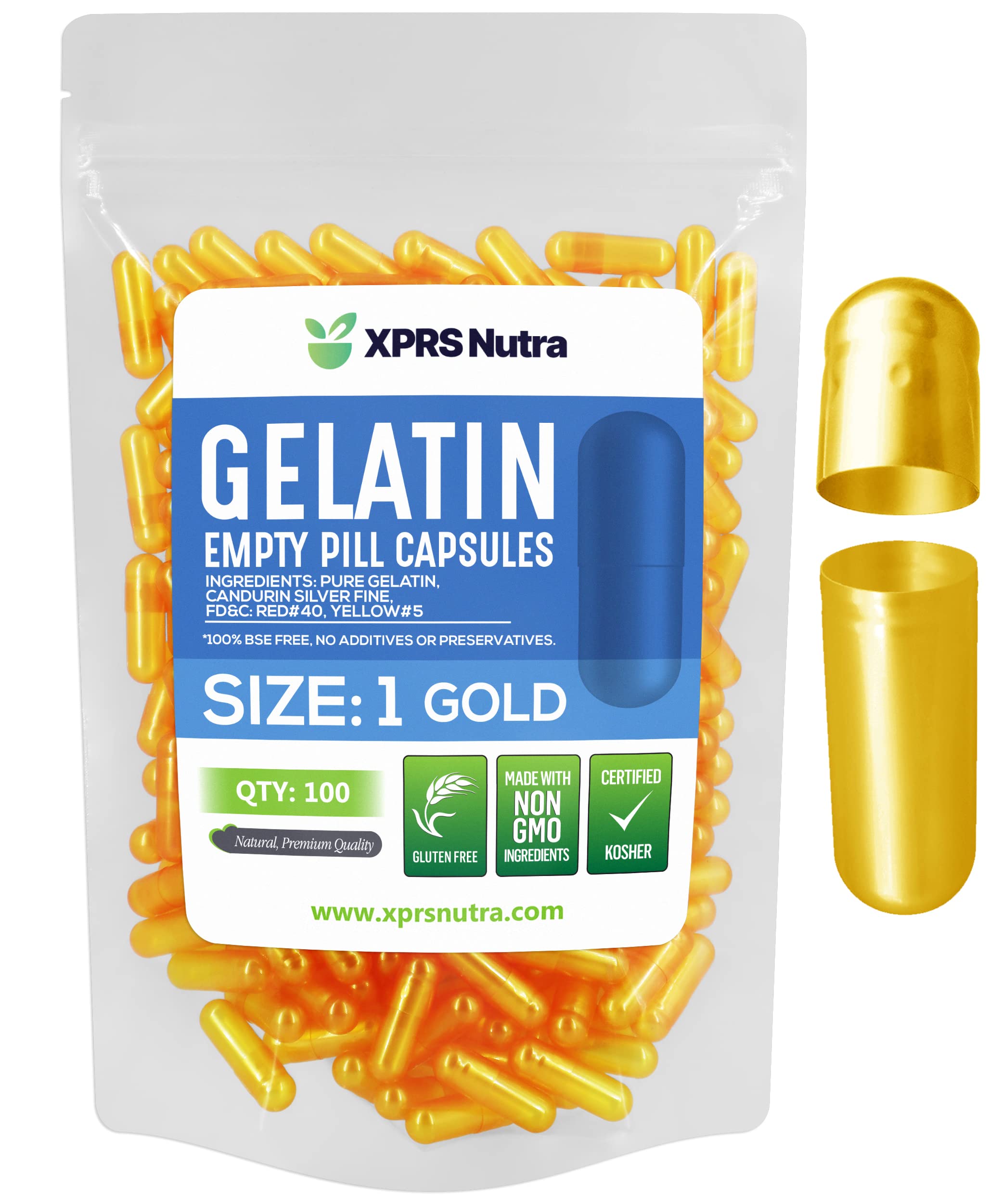 XPRS Nutra empty gelatin capsules