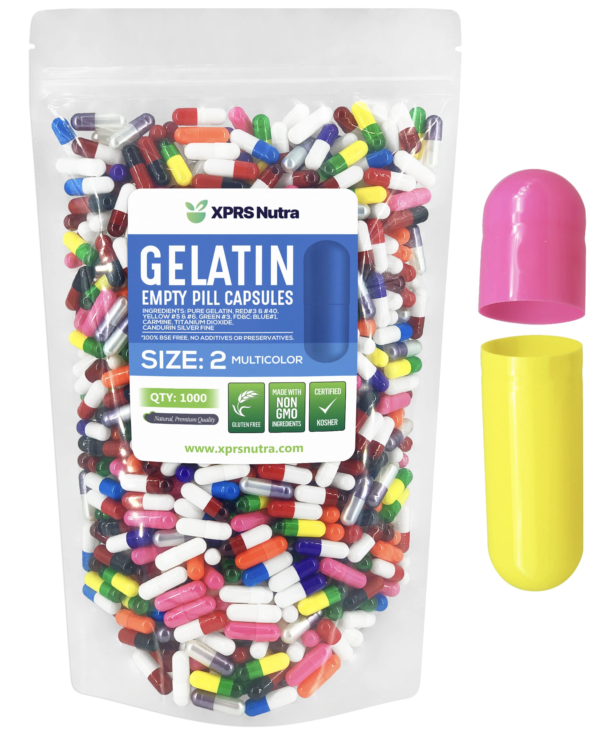 XPRS Nutra empty gelatin capsules