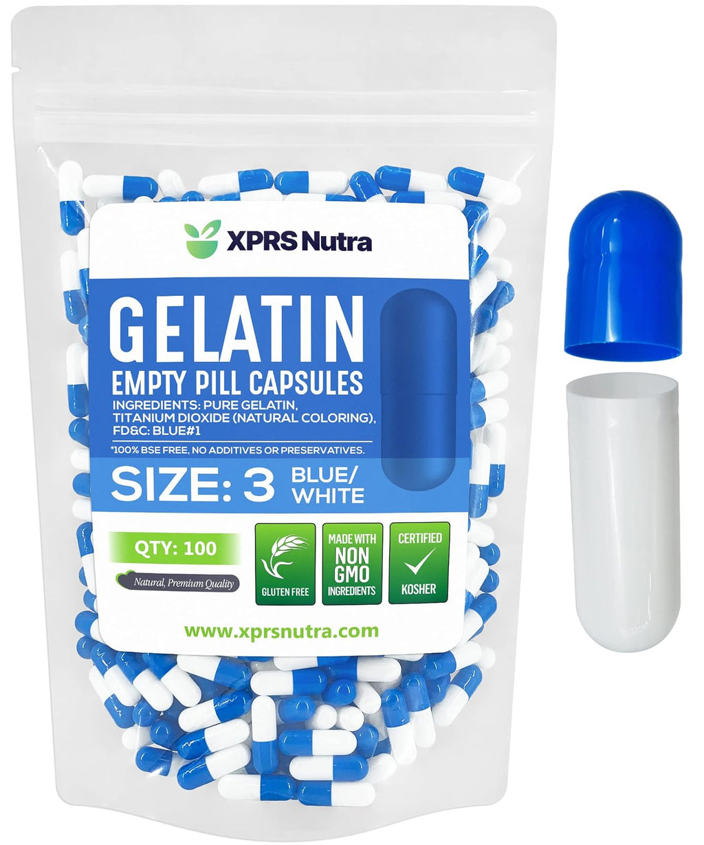 XPRS Nutra empty gelatin capsules