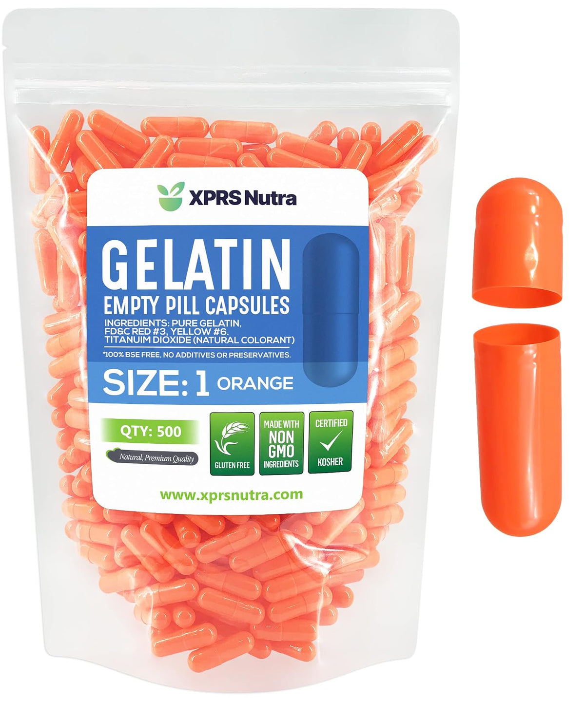 XPRS Nutra empty gelatin capsules