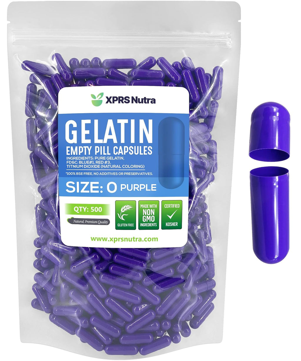 XPRS Nutra empty gelatin capsules