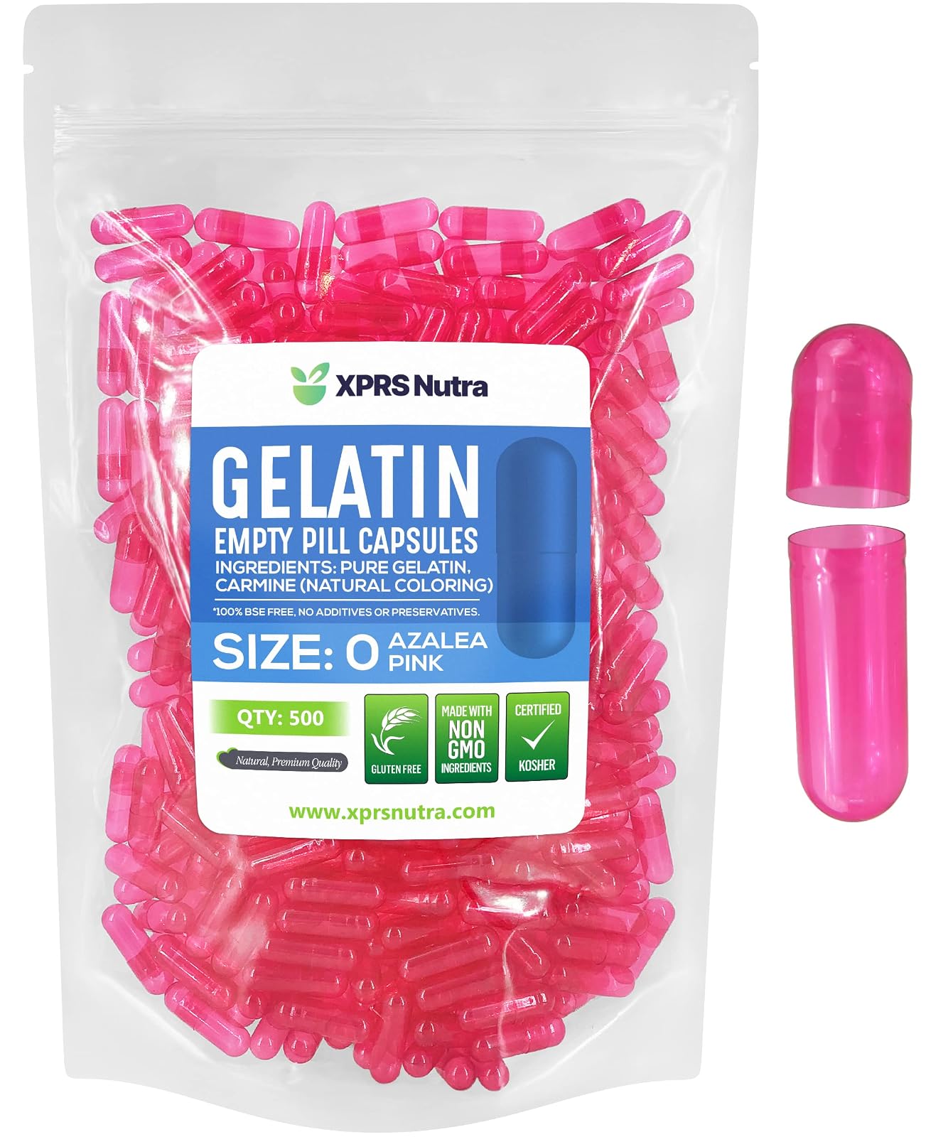 XPRS Nutra empty gelatin capsules