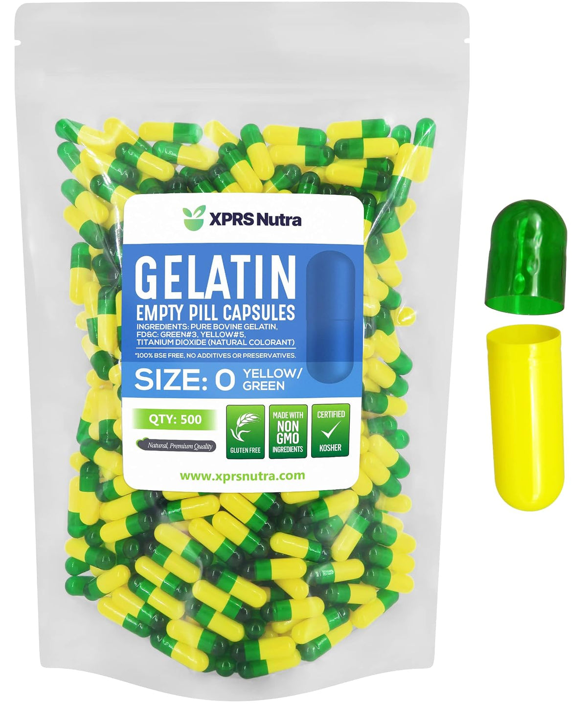 XPRS Nutra empty gelatin capsules