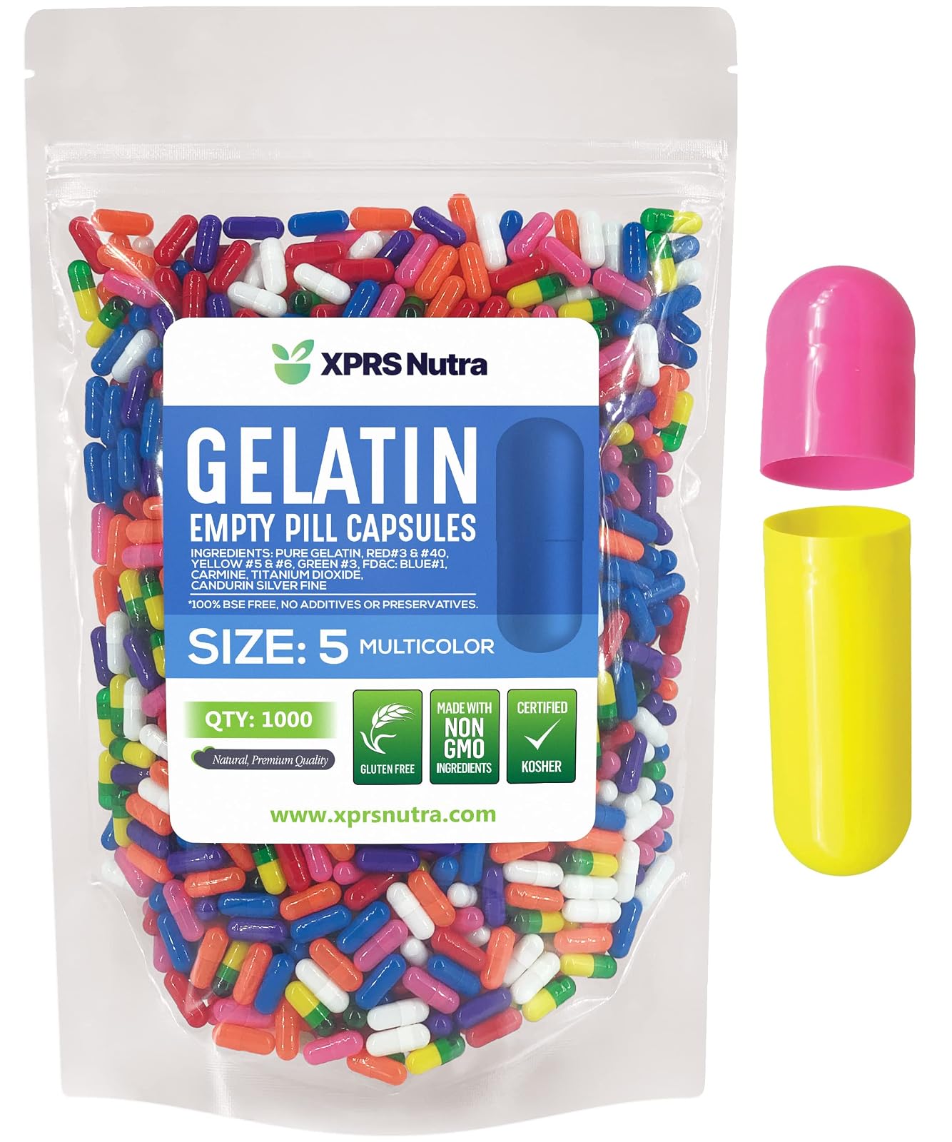 XPRS Nutra empty gelatin capsules