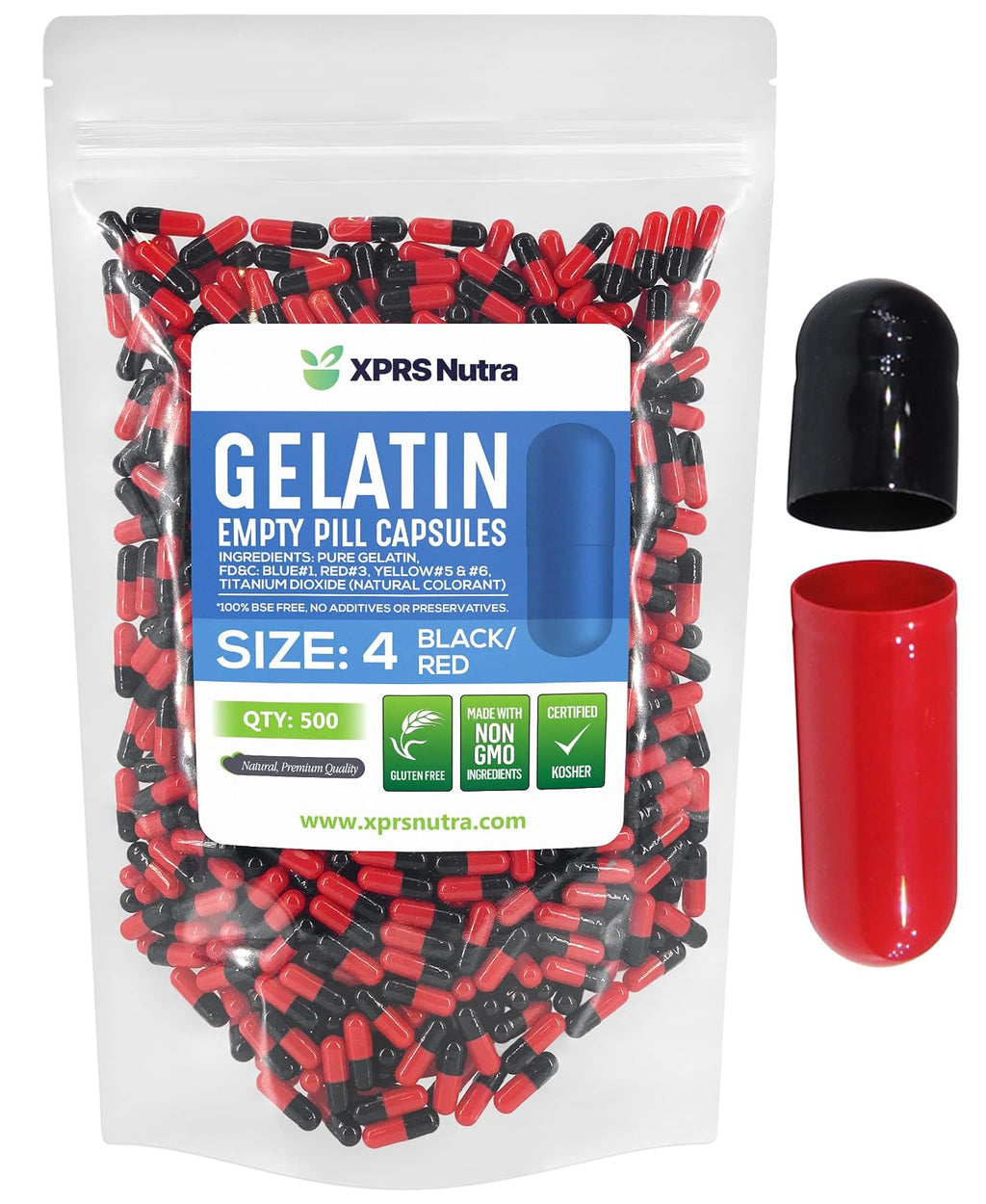 XPRS Nutra empty gelatin capsules