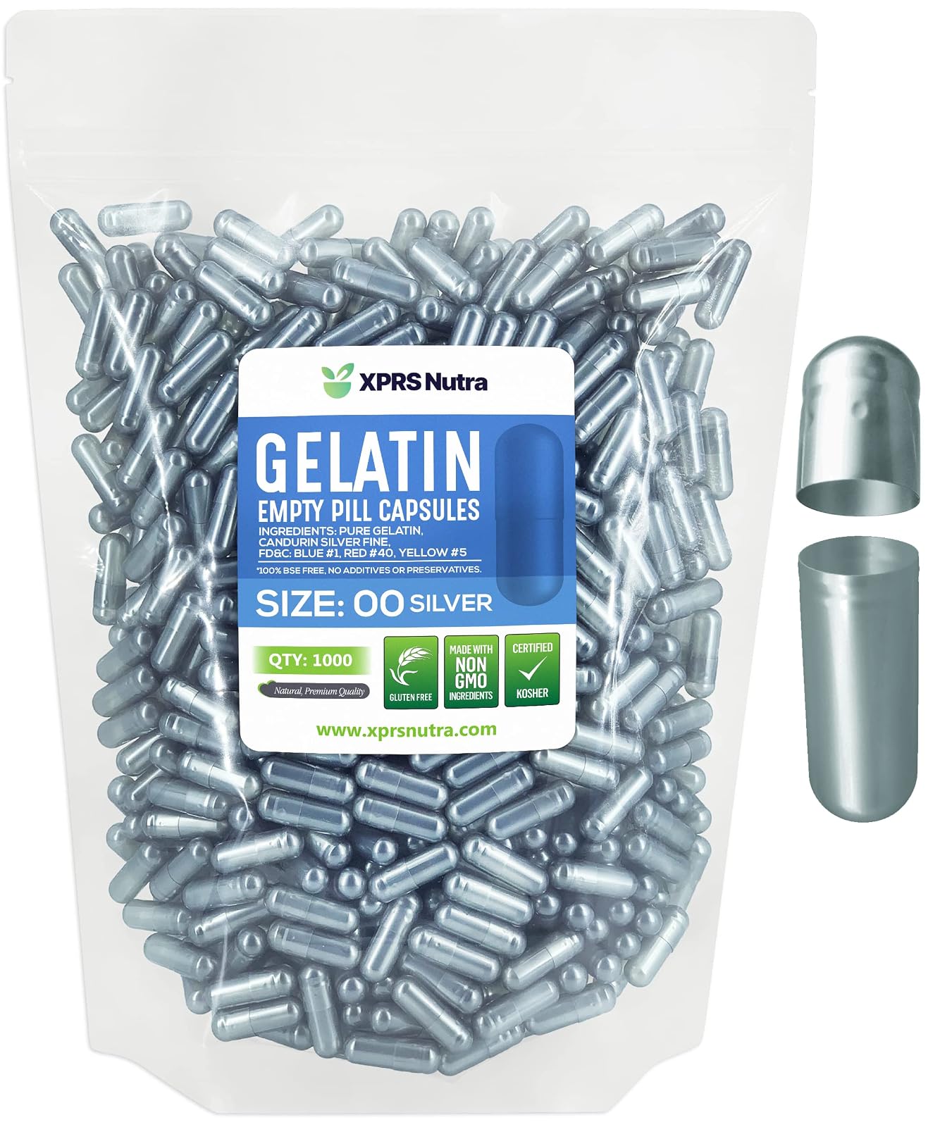 XPRS Nutra empty gelatin capsules