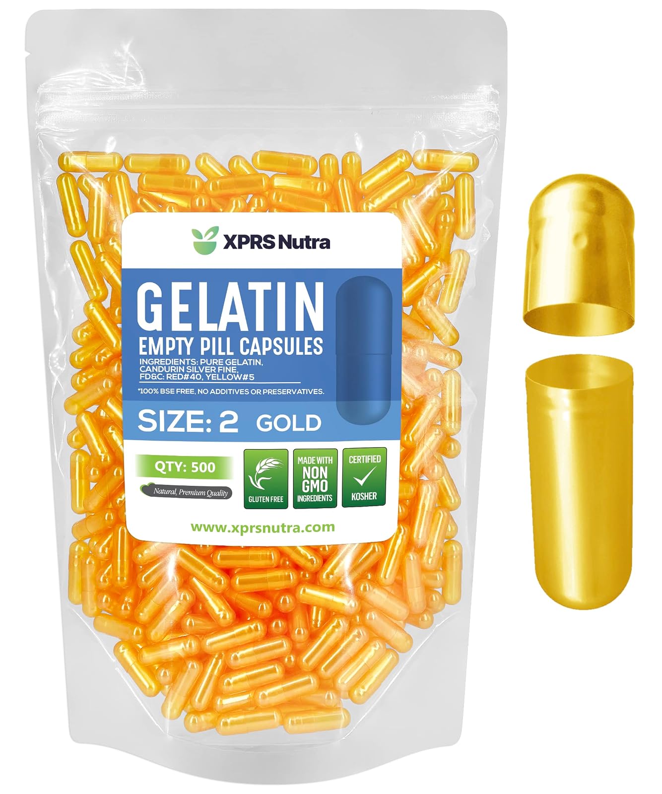 XPRS Nutra empty gelatin capsules