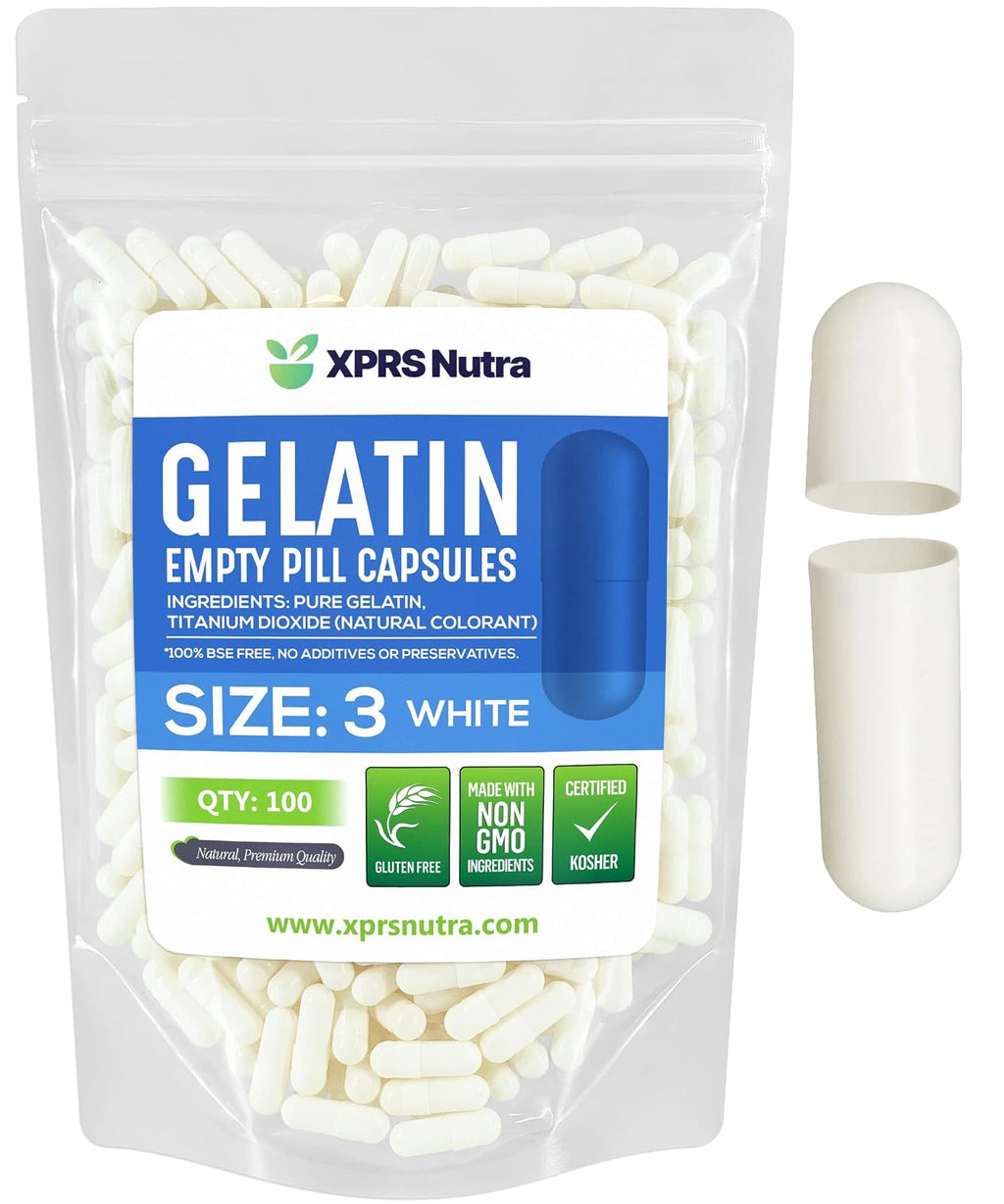 XPRS Nutra empty gelatin capsules