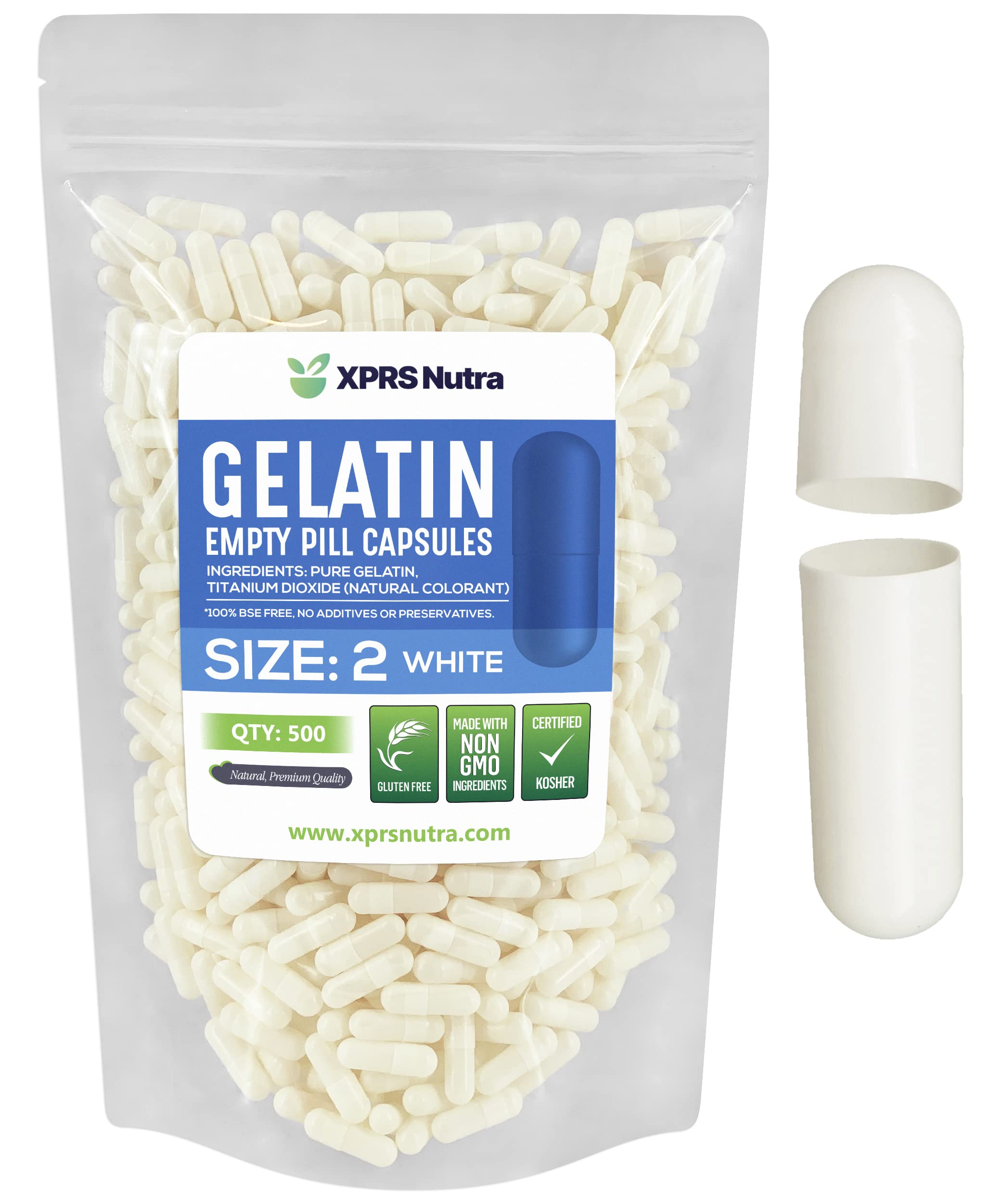 XPRS Nutra empty gelatin capsules