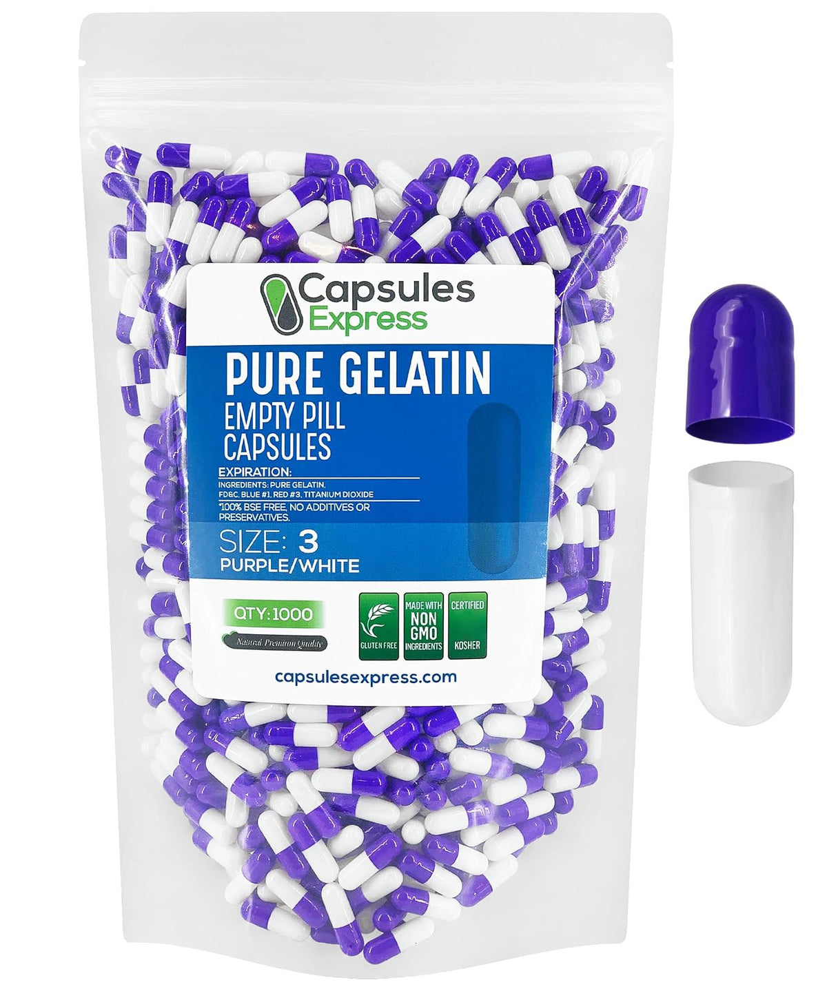 XPRS Nutra empty gelatin capsules
