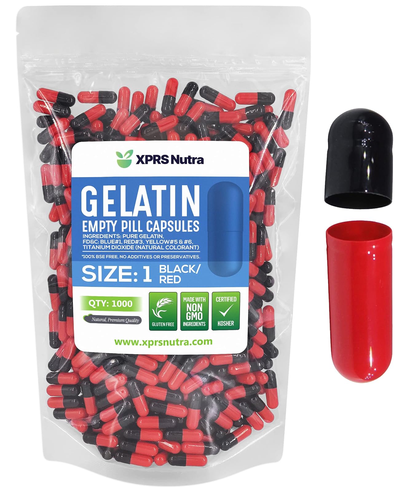 XPRS Nutra empty gelatin capsules