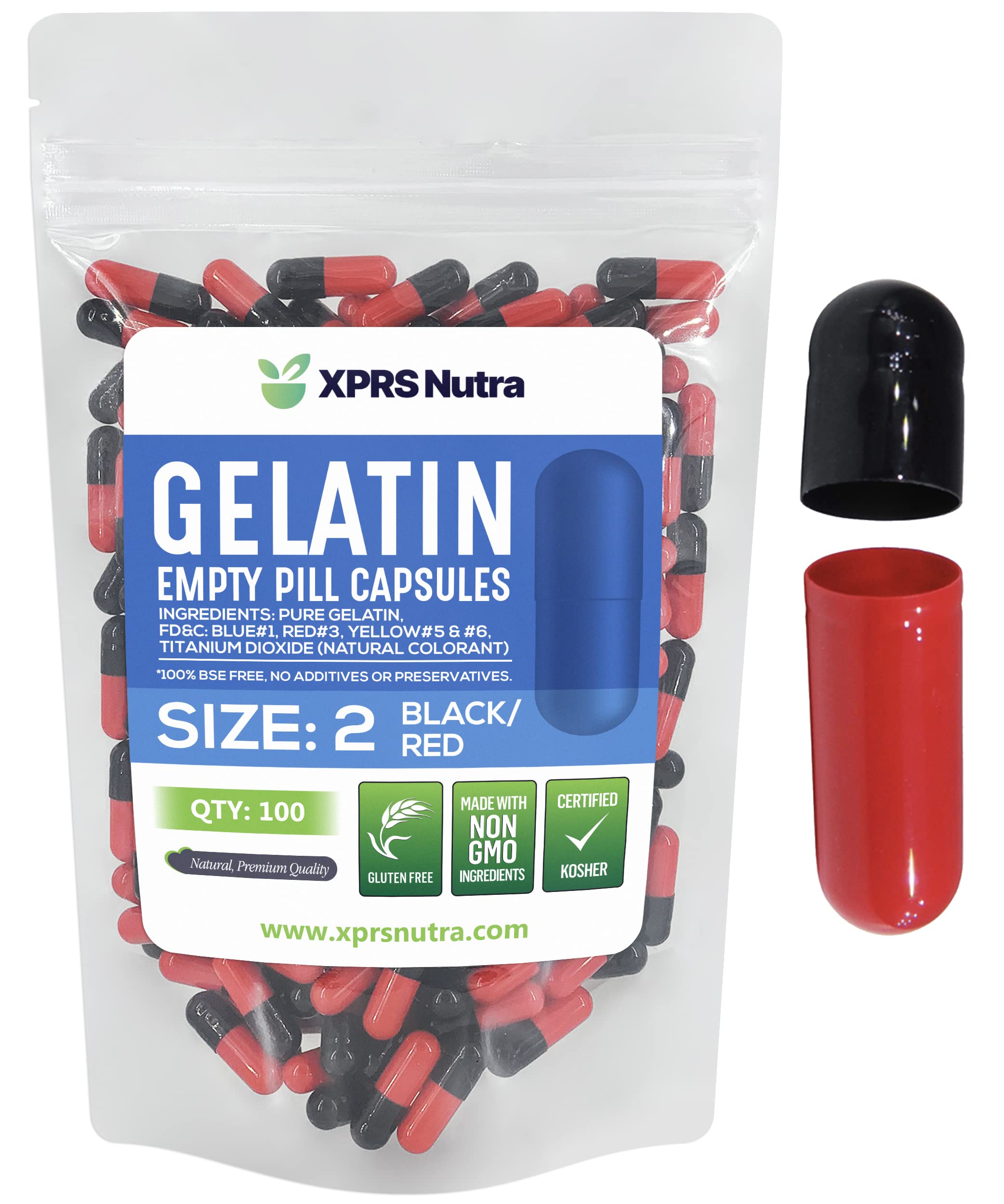XPRS Nutra empty gelatin capsules