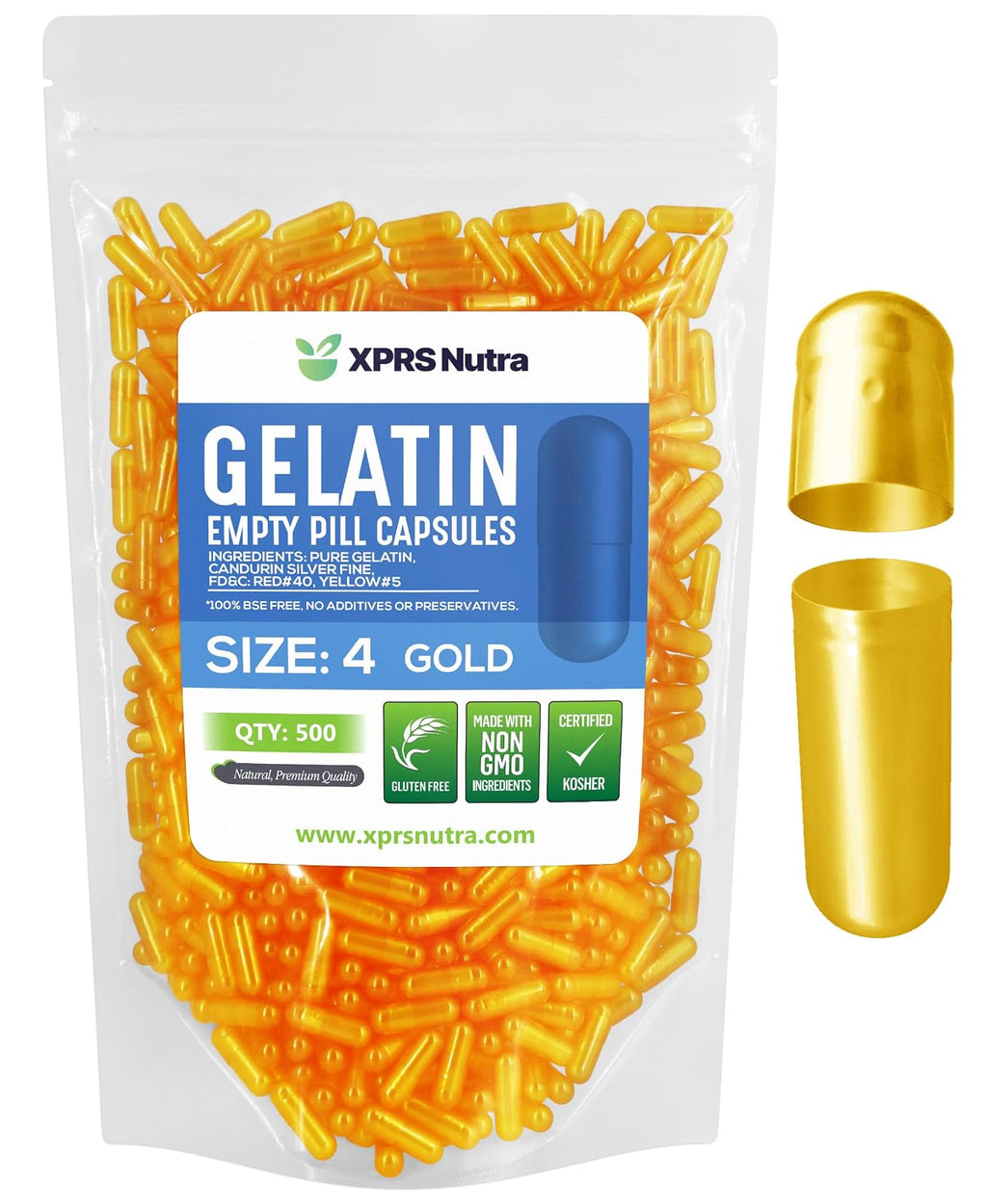 XPRS Nutra empty gelatin capsules