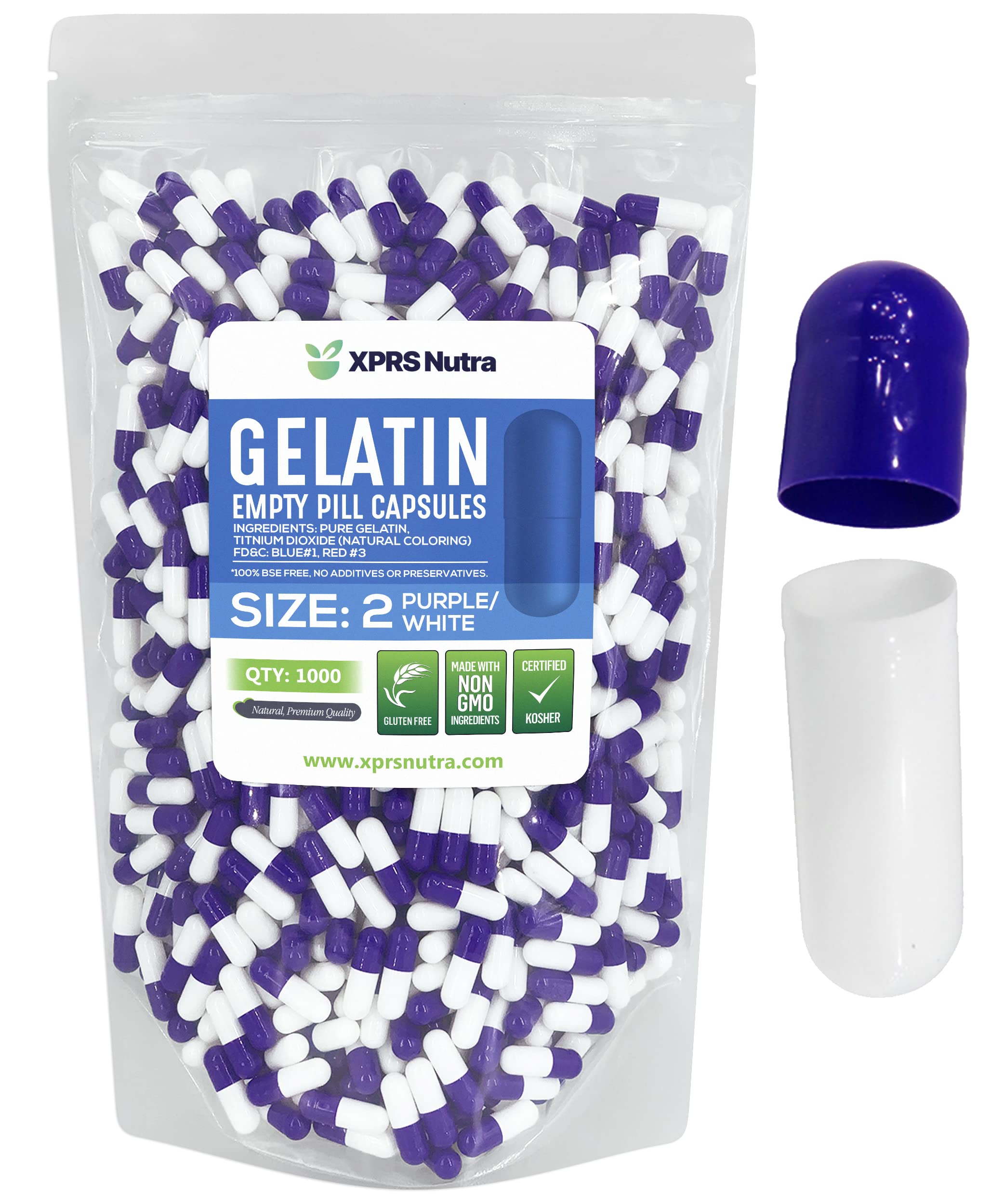 XPRS Nutra empty gelatin capsules
