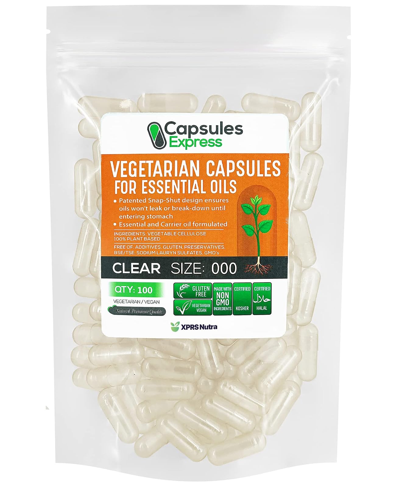 XPRS Nutra empty vegan capsules