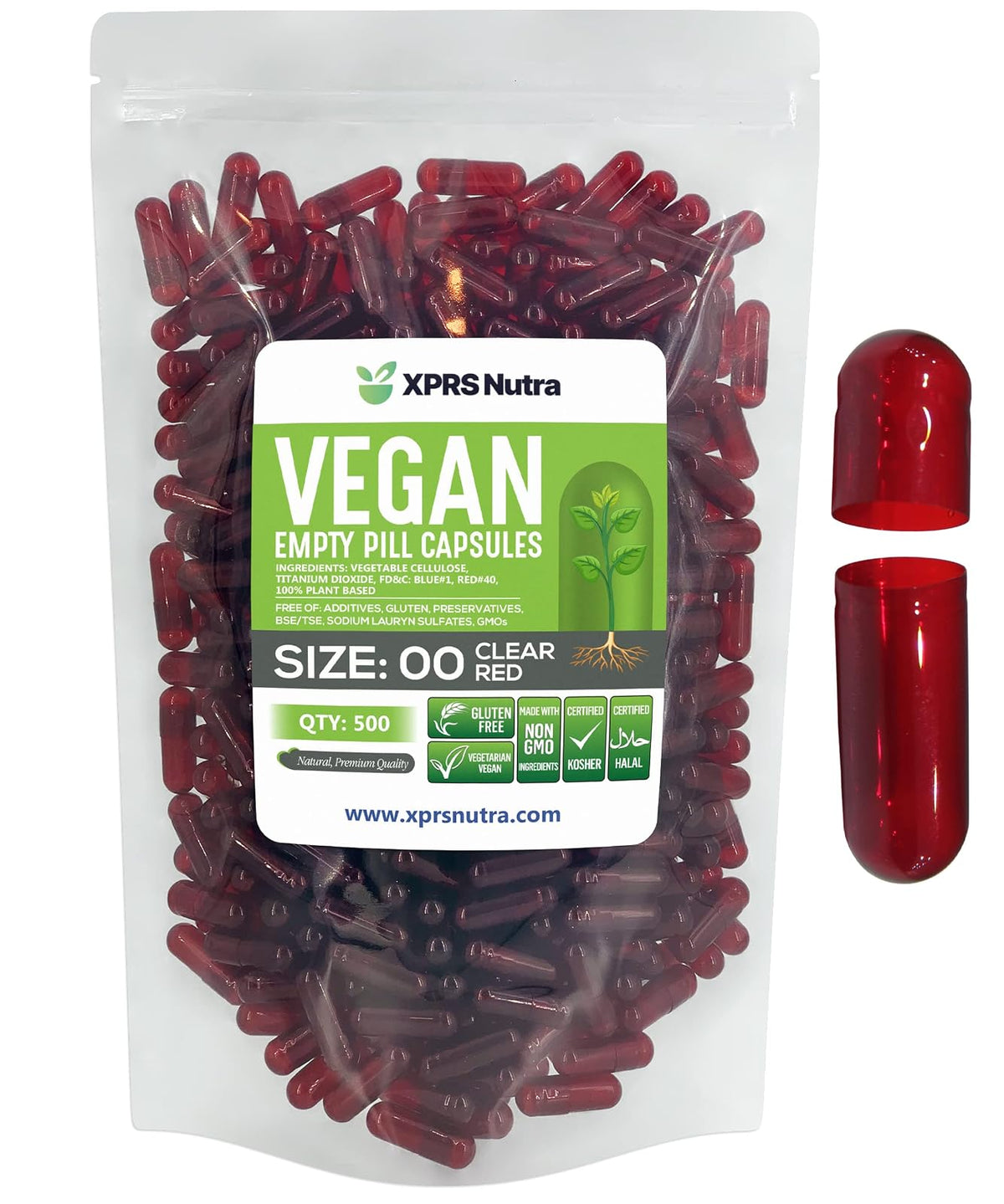 XPRS Nutra empty vegan capsules