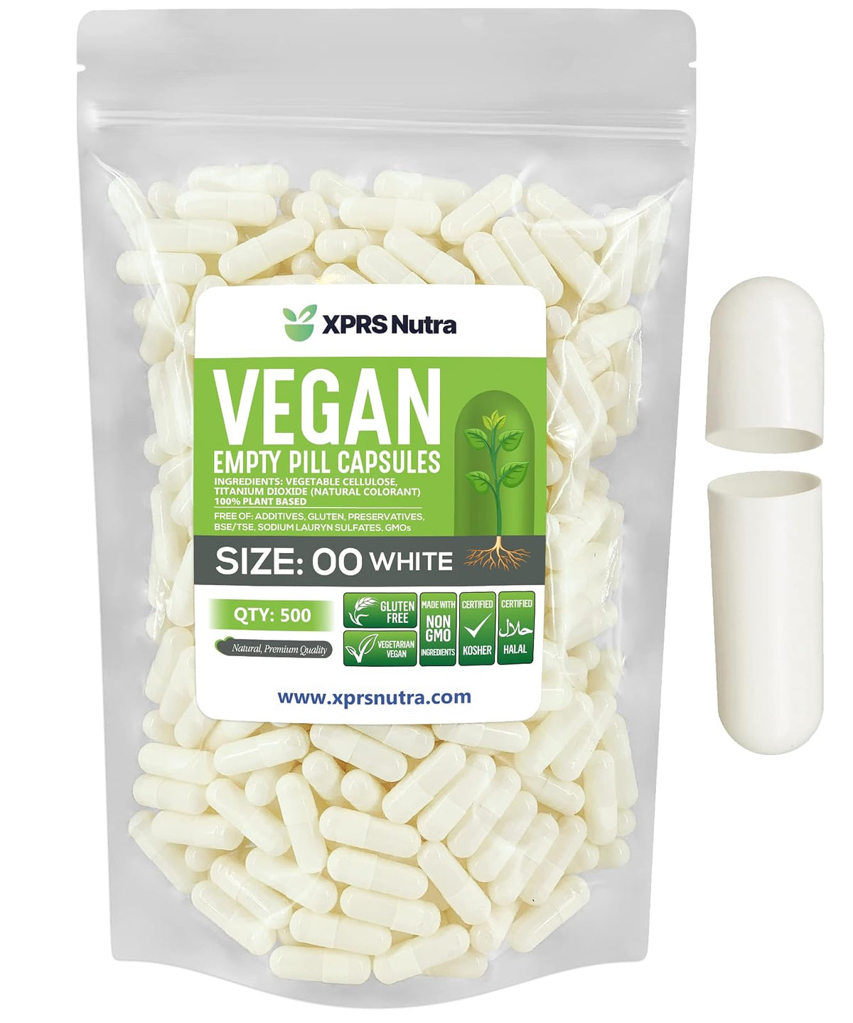 XPRS Nutra empty vegan capsules
