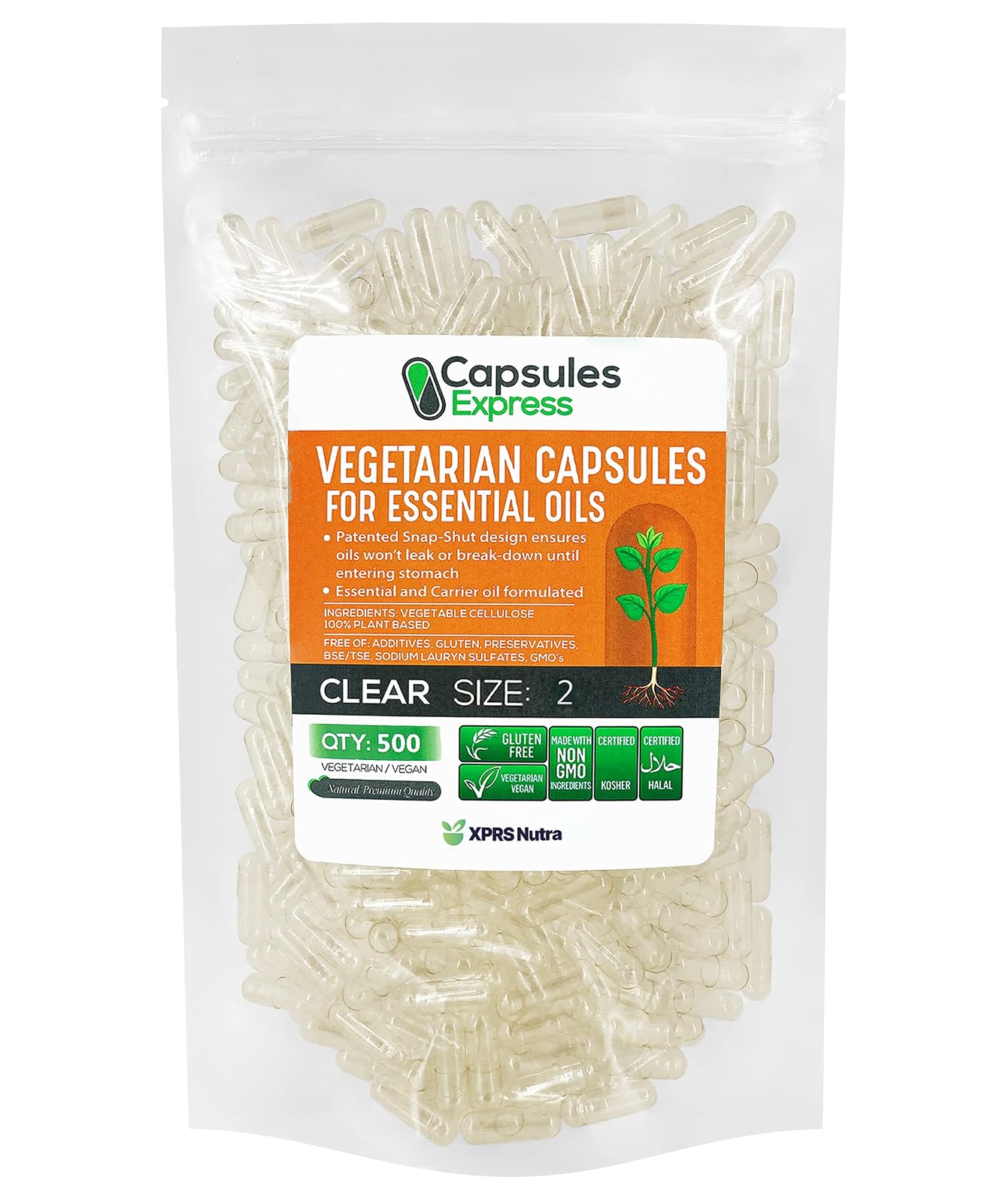 XPRS Nutra empty vegan capsules