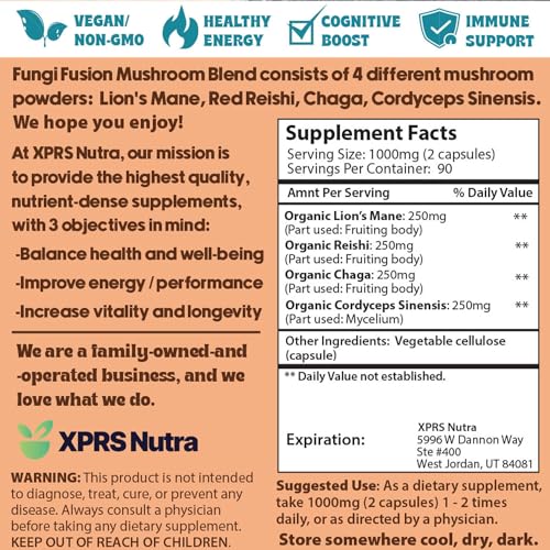 XPRS Nutra Fungi for mental focus
