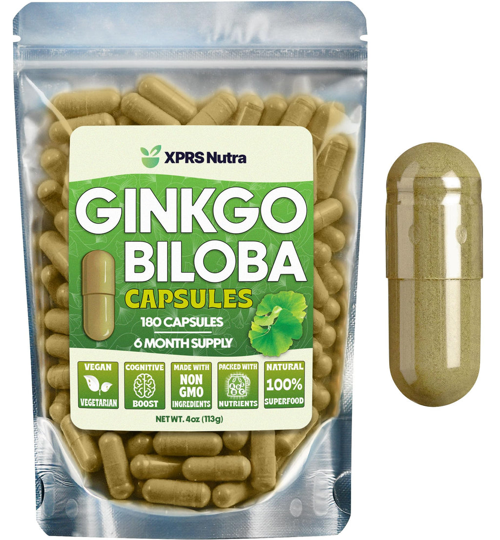 XPRS Nutra ginkgo biloba capsules for memory