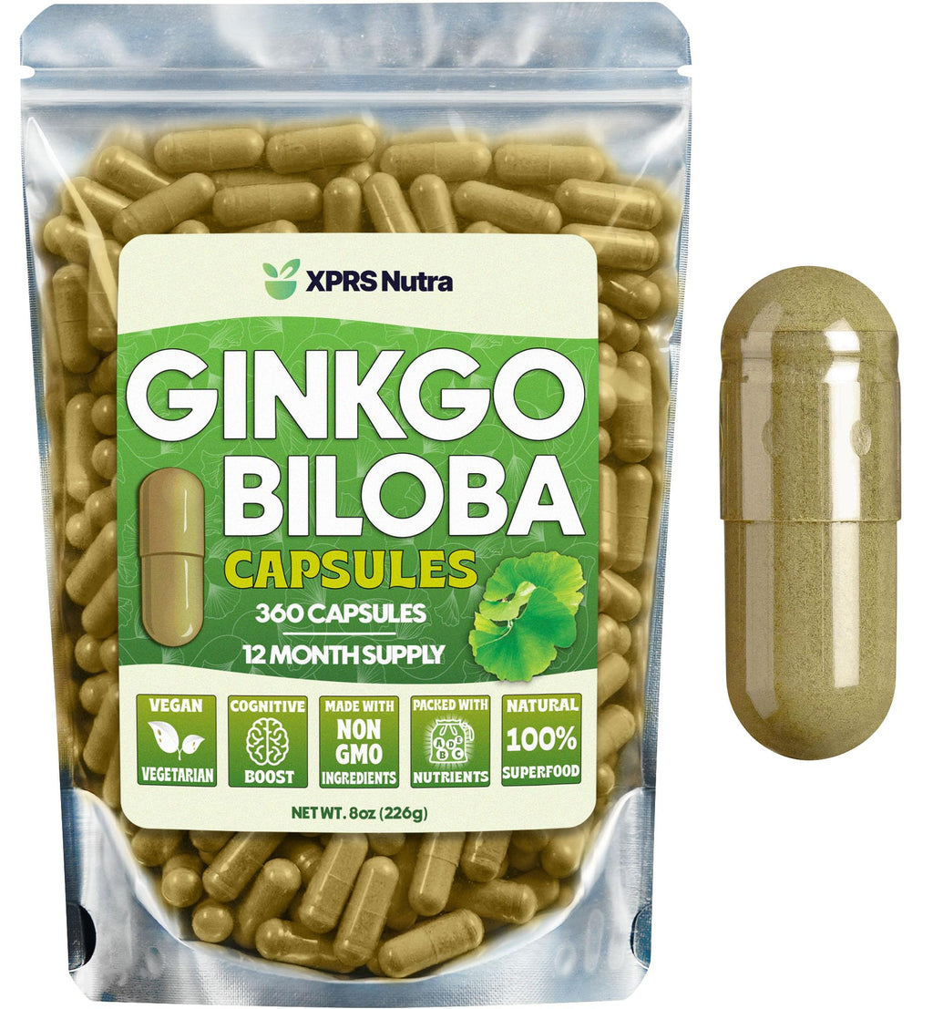 XPRS Nutra ginkgo biloba capsules for memory